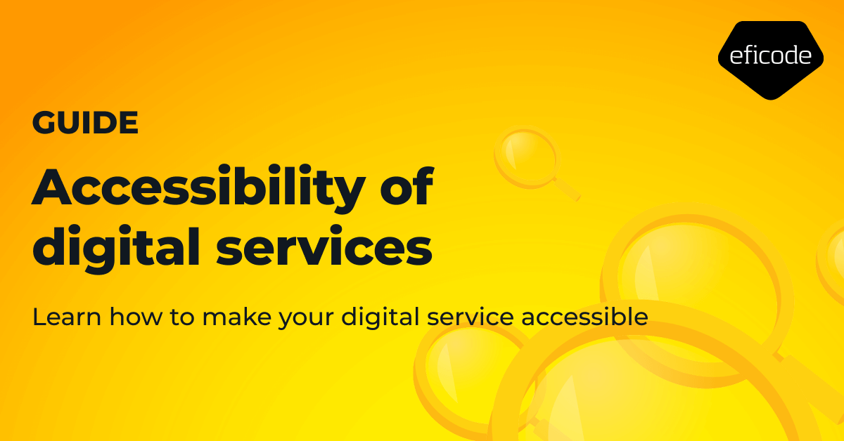 Download guide for Accessibility of digital services | Eficode